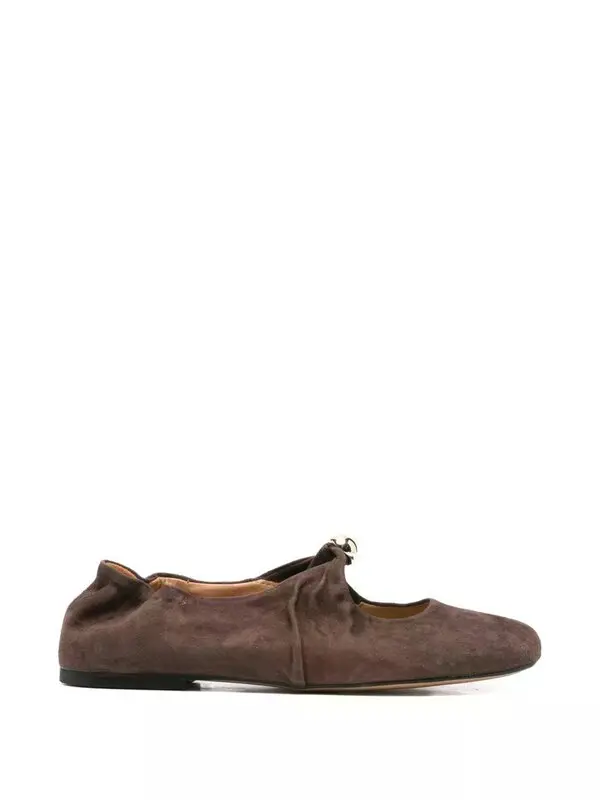 GISEL MOIRE Marta Ballet Flats - Brown