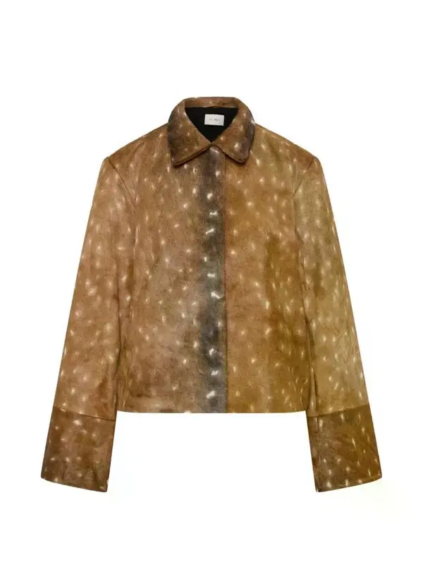 ST. AGNI Fawn-print Jacket - Brown