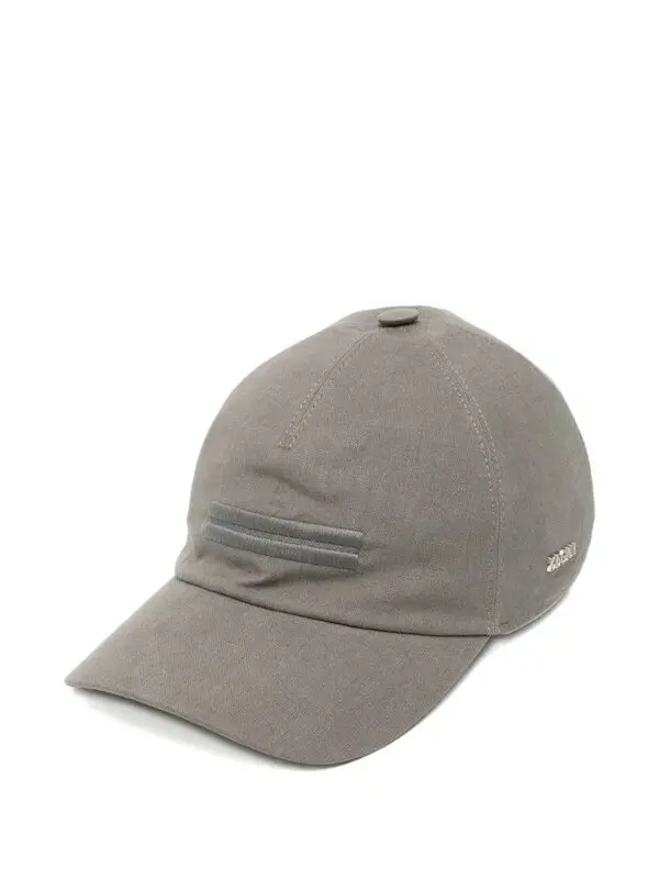 Zegna Oasi Lino Baseball Cap - Grey