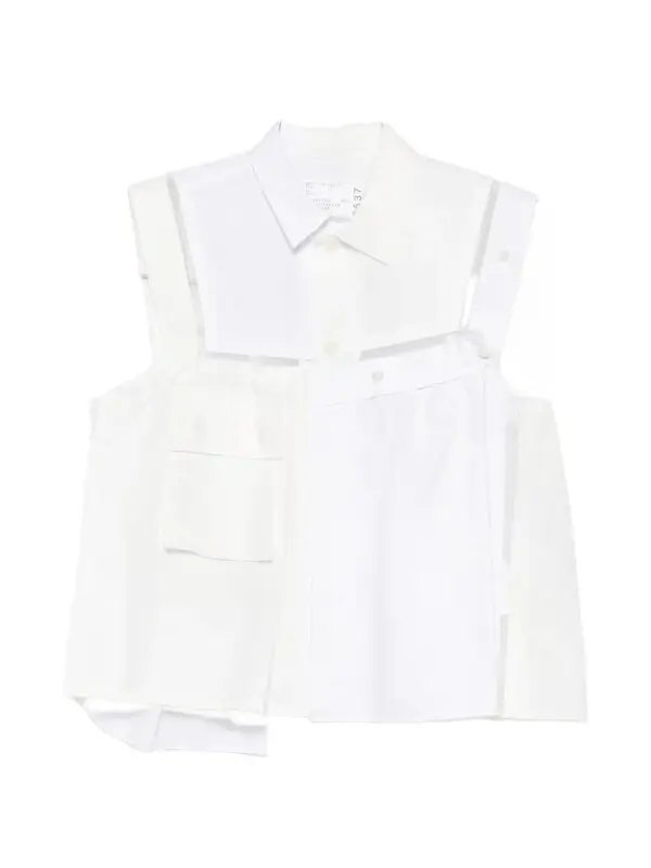 Sacai Deconstructed Top - White