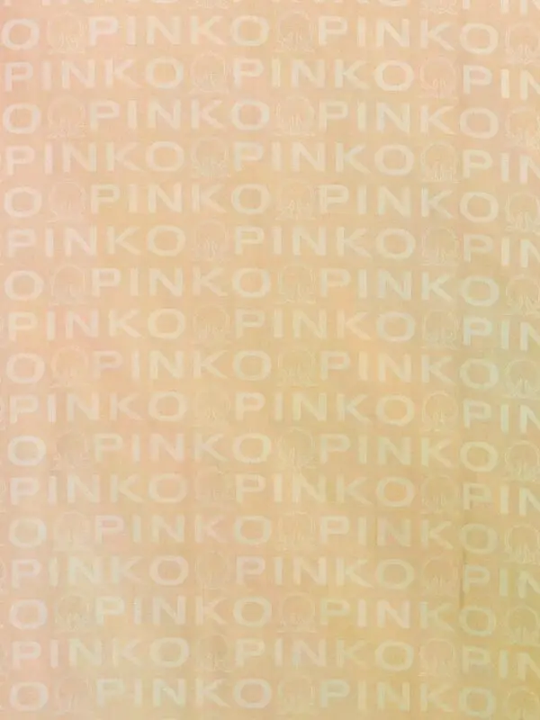 Pinko Logo Frayed Scarf - Neutrals