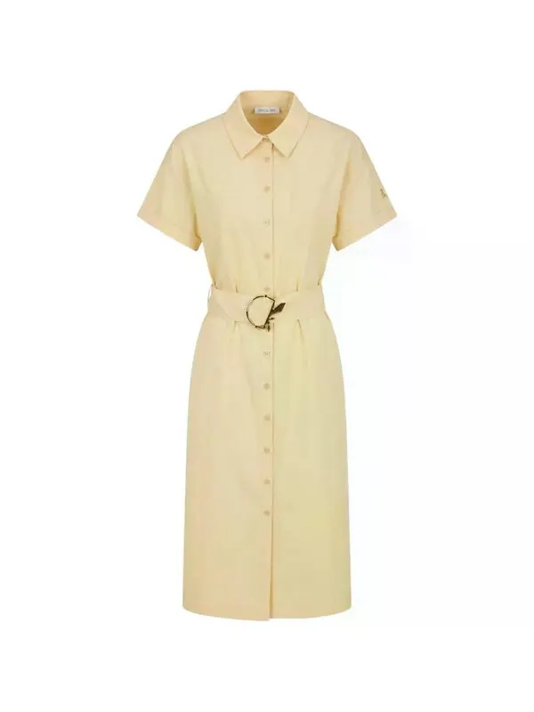 Patrizia Pepe Belted Midi Shirt Dress - Neutrals