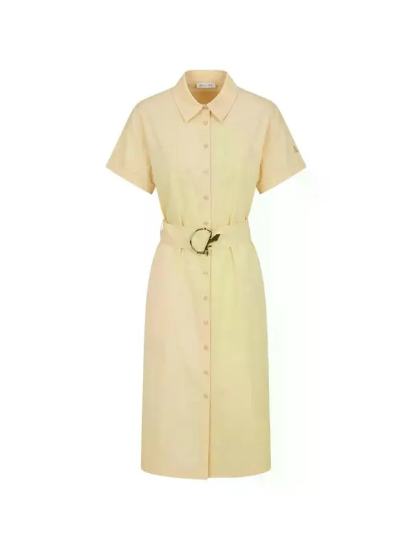 Patrizia Pepe Belted Midi Shirt Dress - Neutrals