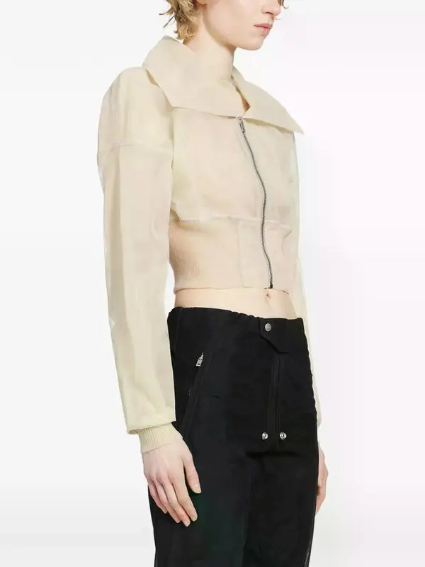 Rick Owens Dracucollar Jacket - Neutrals