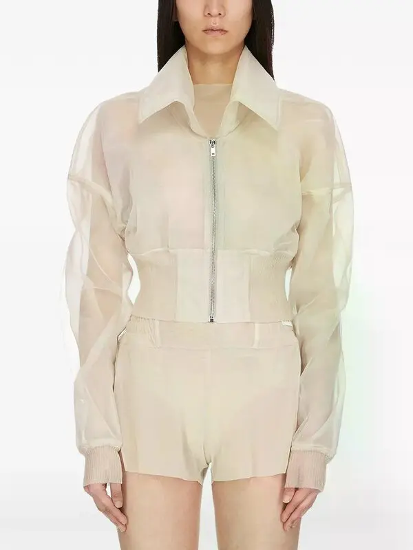 Rick Owens Dracucollar Jacket - Neutrals