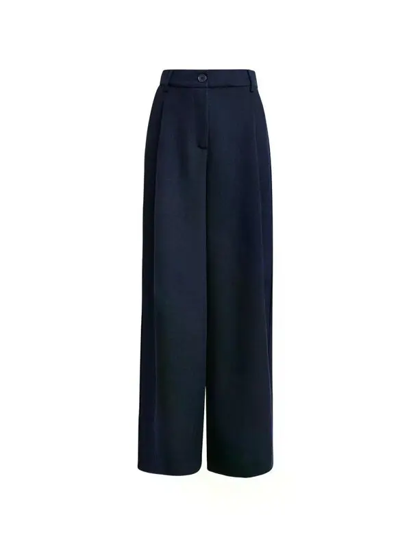 Essentiel Antwerp Pleated Wide-leg Trousers - Blue