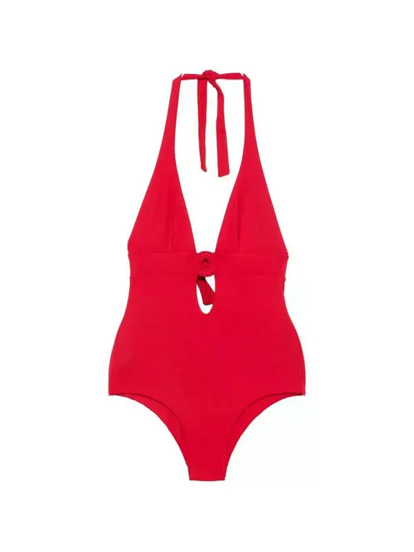 FISICO Halterneck One-piece Swimsuit - Red