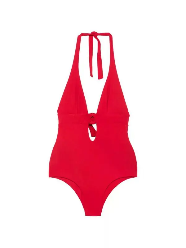 FISICO Halterneck One-piece Swimsuit - Red