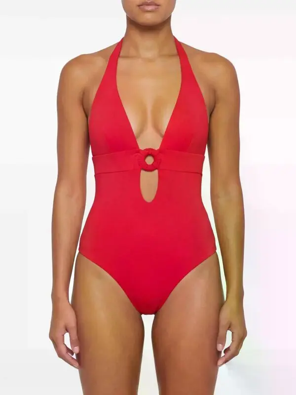 FISICO Halterneck One-piece Swimsuit - Red