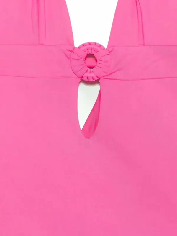 FISICO Ring Detail Halterneck Swimsuit - Pink