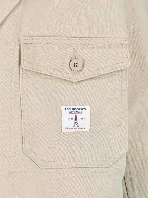 ROY ROGER'S Logo-patch Jacket - Neutrals