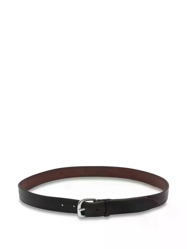 ORTIGNI Bull Soft Leather Belt - Brown