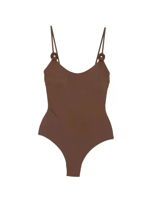 FISICO Ring Detail One-piece Swimsuit - Brown