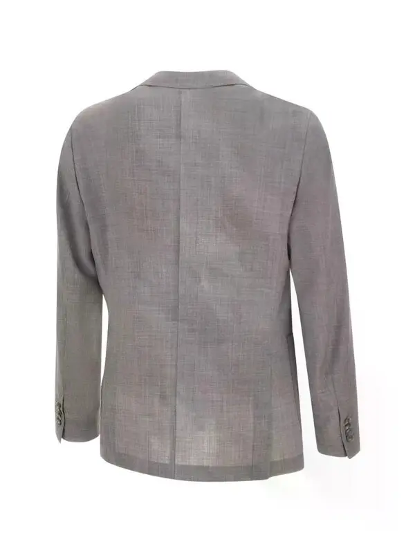BOSS Slim-fit Virgin Wool Blazer - Grey