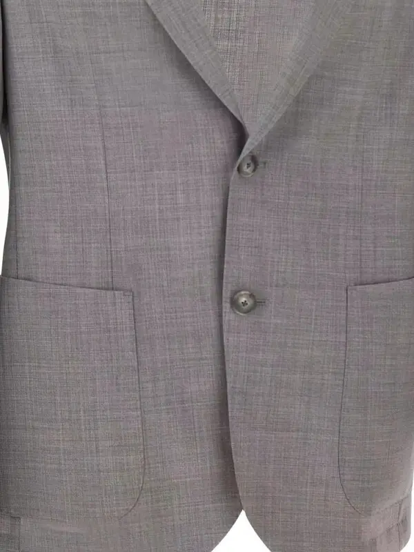 BOSS Slim-fit Virgin Wool Blazer - Grey