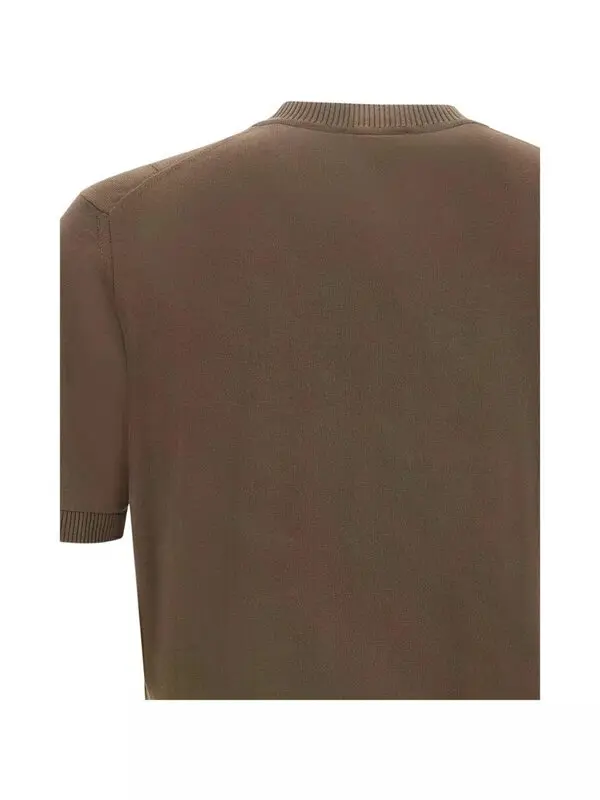 KANGRA Flat-rib Cotton Sweater - Brown