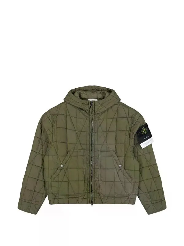 Stone Island Quilted Jacket - Green