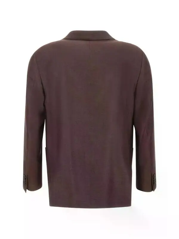 Tagliatore Logo-pin Two-button Blazer - Brown