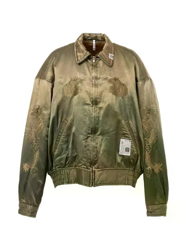 Mihara Yasuhiro Embroidered Bomber Jacket - Green