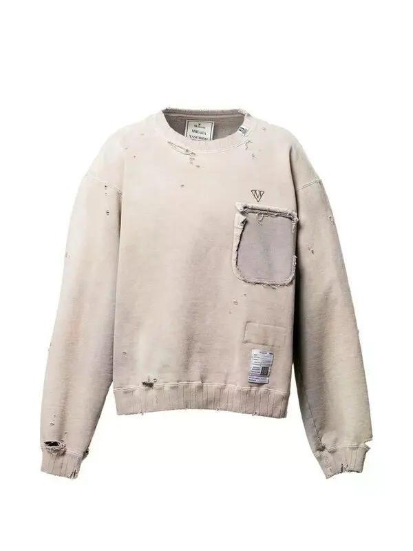 Mihara Yasuhiro Sun-faded Sweatshirt - Neutrals
