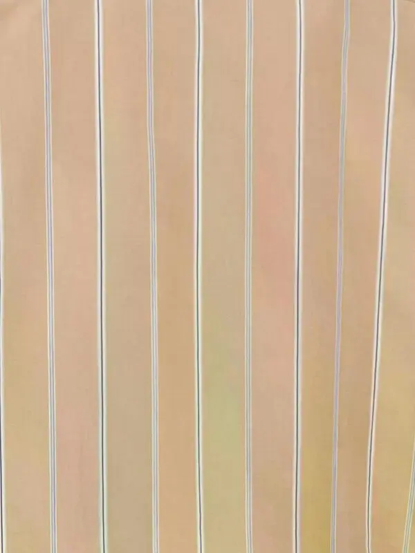 PAOLO PECORA Striped Boxy-fit Shirt - Neutrals
