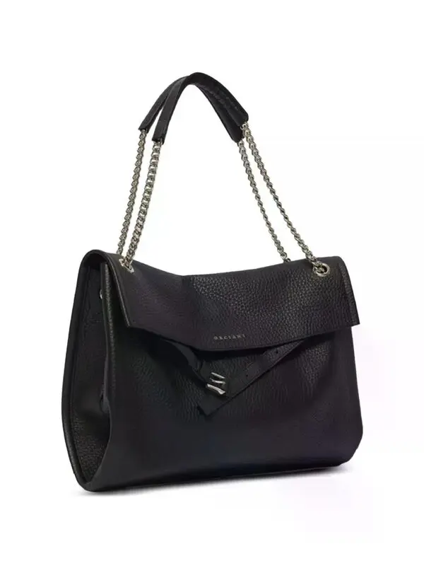 ORTIGNI Venus Soft Leather Tote Bag - Black