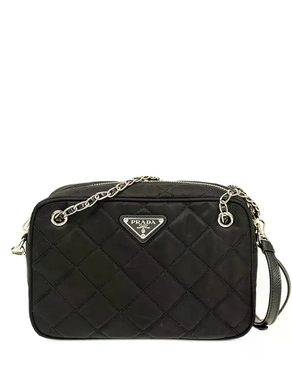 Prada Quilted Shoulder Bag - Black