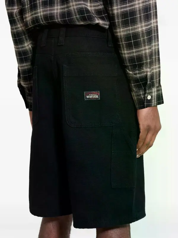StÜssy Canvas Work Shorts - Black