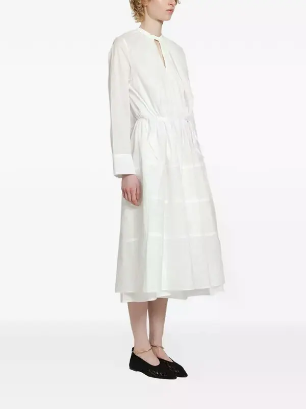 JIL SANDER Tiered Midi Dress - White