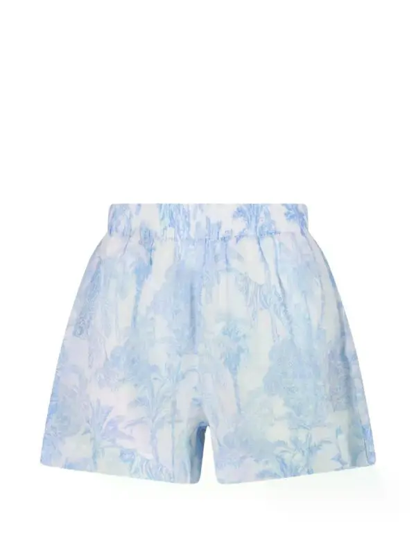 MC2 SAINT BARTH Floral-pattern Short - White