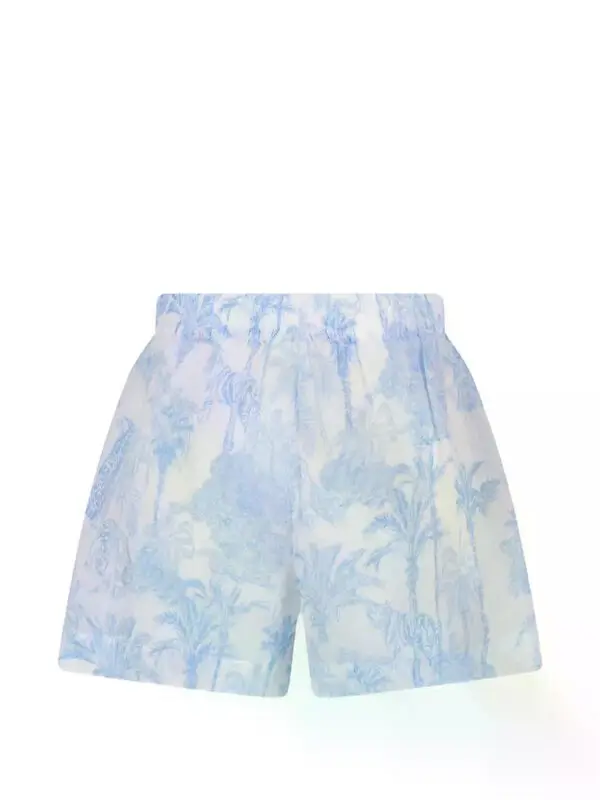 MC2 SAINT BARTH Floral-pattern Short - White