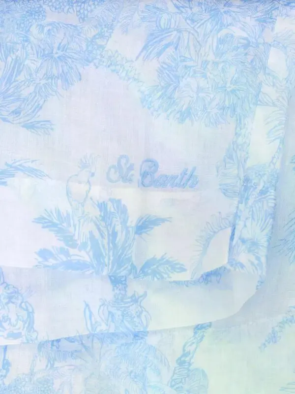 MC2 SAINT BARTH Floral-pattern Short - White