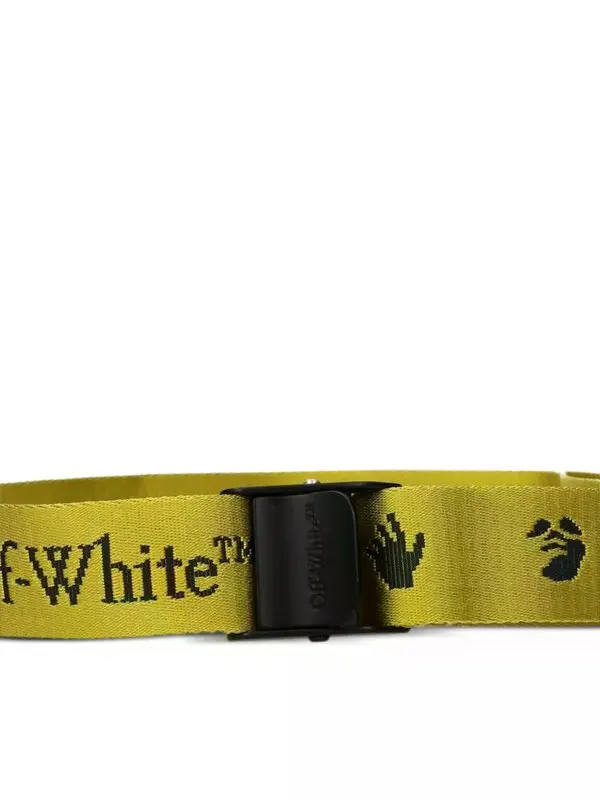 Off-White Logo-print Belt - Yellow