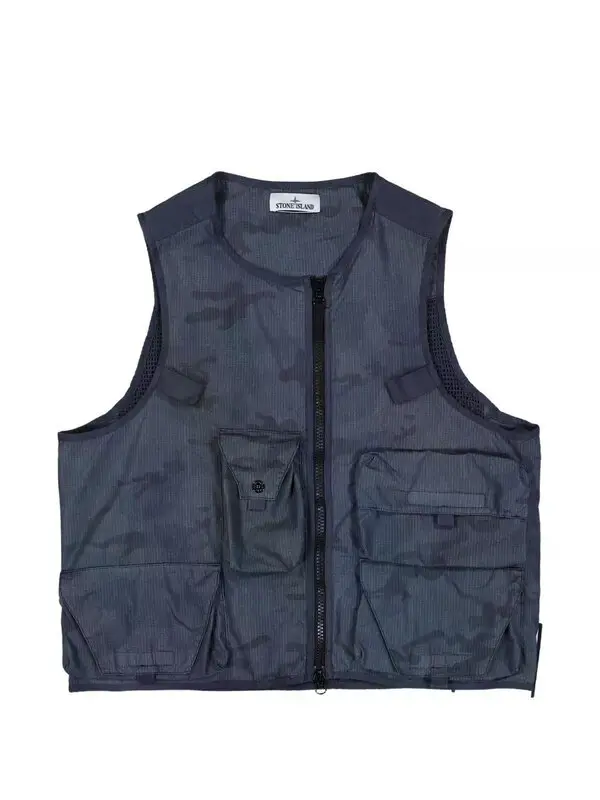 Stone Island Ripstop-tc Vest - Blue