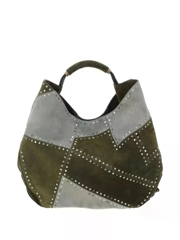 Moschino Stud-embellished Tote - Green