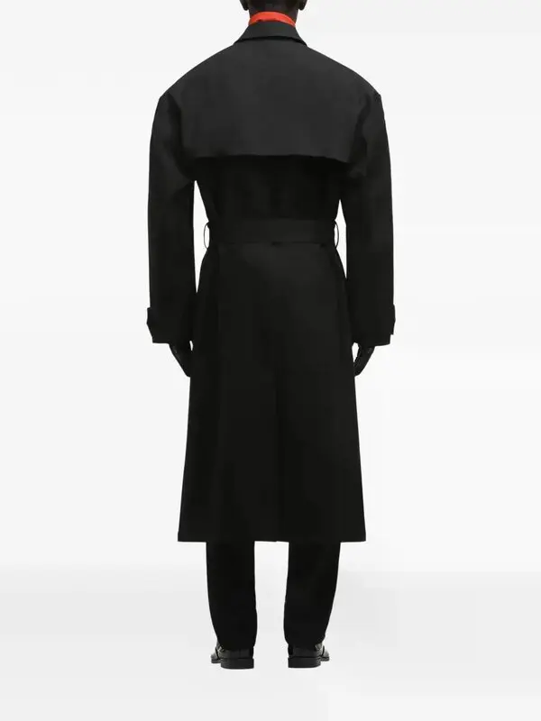 ENTIRE STUDIOS Belted Trench Coat - Black