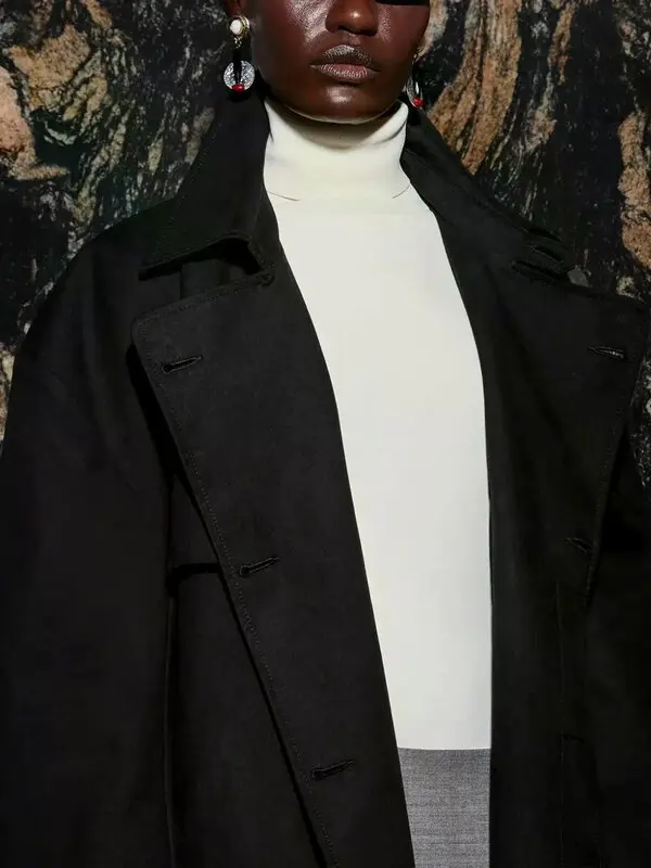 ENTIRE STUDIOS Belted Trench Coat - Black