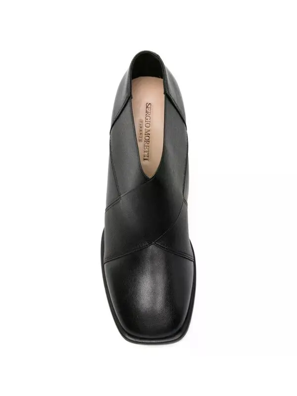SERGIO MORETTI FIRENZE Panelled Block-heel Pumps