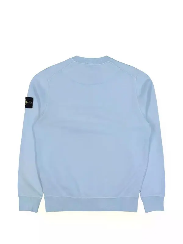 Stone Island Logo Badge Fleece Sweater - Blue