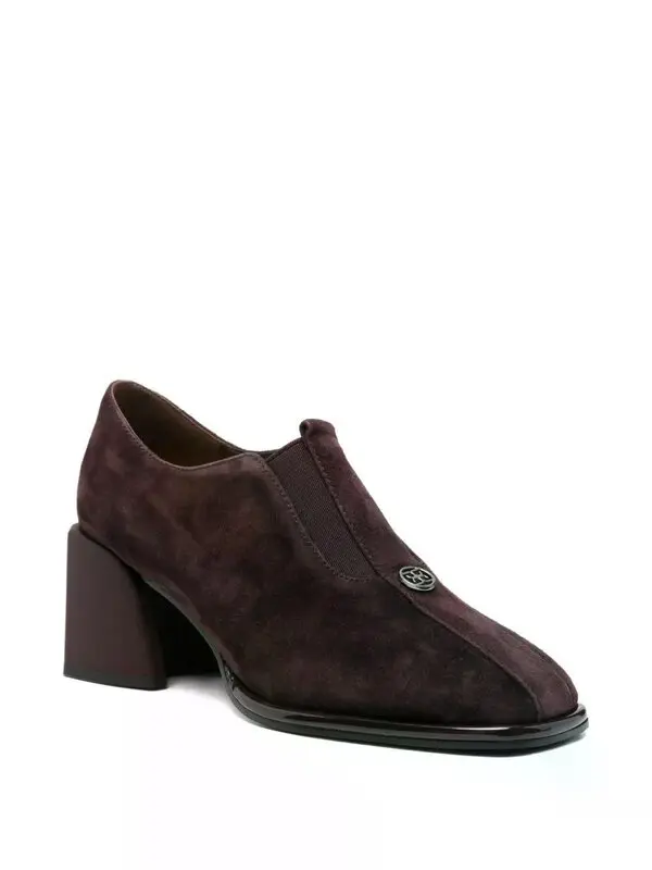 SERGIO MORETTI FIRENZE Suede Block-heel Pumps