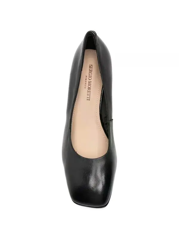 SERGIO MORETTI FIRENZE Square-toe Block-heel Pumps