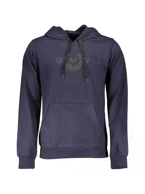 GIAN MARCO VENTURI VINTAGE Logo-print Cotton Hoodie