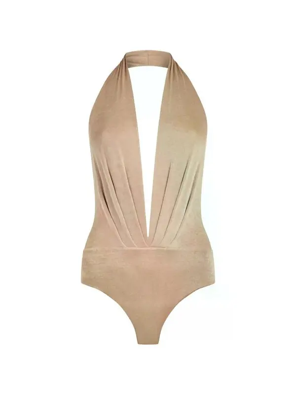 Andamane Halterneck Bodysuit - Neutrals