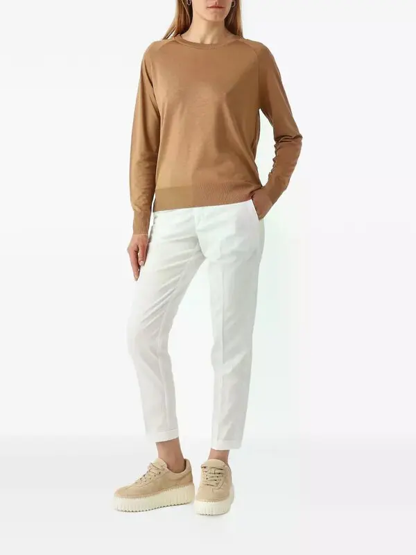 Herno Raglan Sleeve T-shirt With Button Detailing - Neutrals