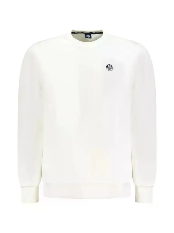 NORTH SAILS Logo-patch Crew-neck Sweatshirt - Neutrals