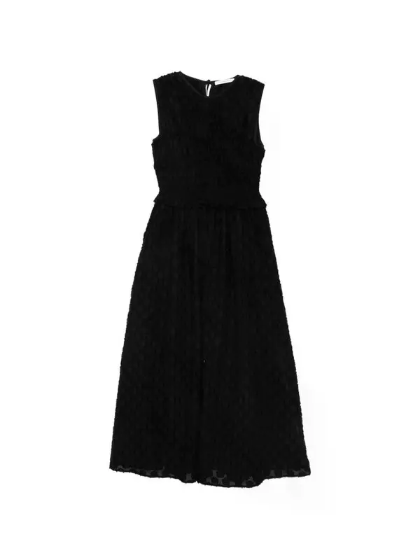 Cecilie Bahnsen Dinah Smocked-effect Maxi Dress - Black