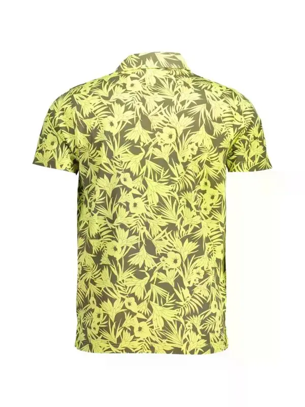 Gant Floral-print Cotton Polo Shirt - Green