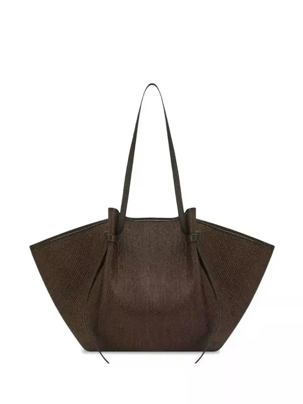 Yuzefi Mochi Woven Tote Bag - Brown