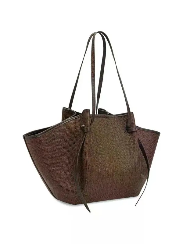 Yuzefi Mochi Woven Tote Bag - Brown