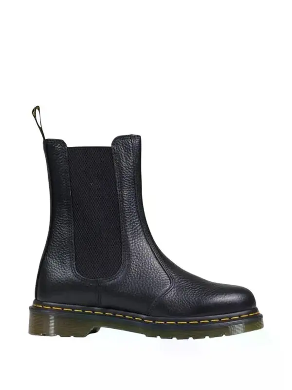 Dr. Martens Pebbled-leather Ankle Boots - Black